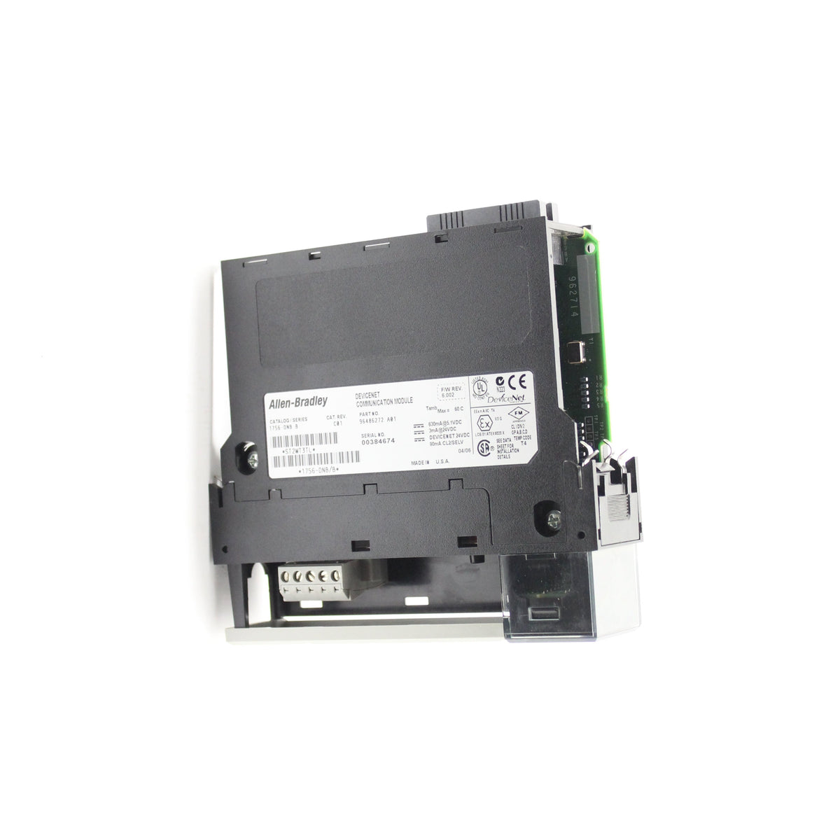 Allen Bradley Control Logix Device Net Communication Module 1756 Dnb B