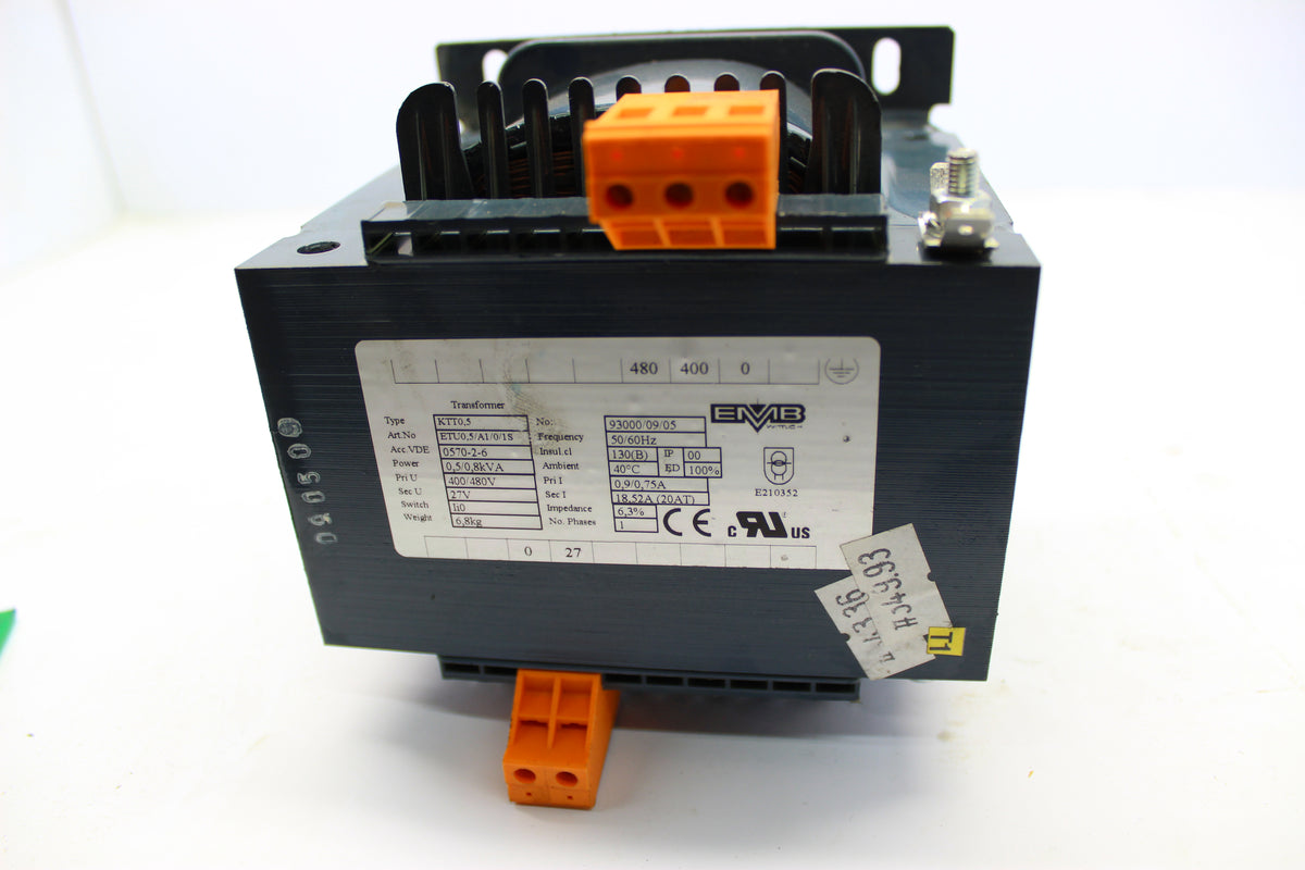 EMB Transformer KTT0,32 0.8 KVA 400/480V to 27V Single Phase| Jetitech