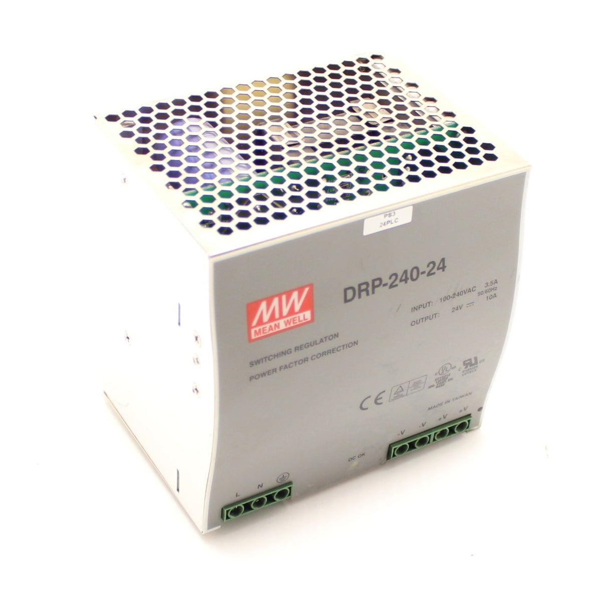 MEANWELL DRP-240-24 AC/DC DIN RAIL POWER SUPPLY| Jetitech